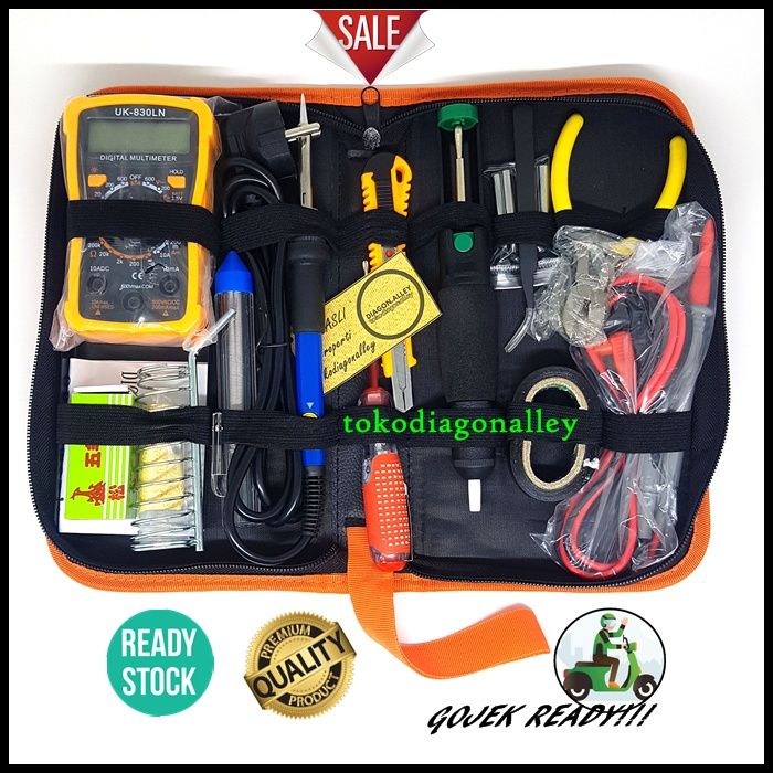Multitester Digital Multimeter Digital Solder Listrik 60 Watt Set Paket ...