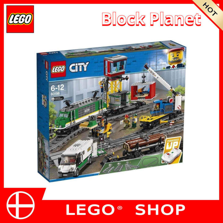 【Official】 LEGO City 60198 Cargo Train Set Battery Powered Engine 6 ...