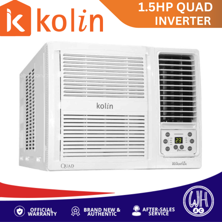 Kolin 1.5HP Window Type Inverter Quad Series Full DC Inverter with ...
