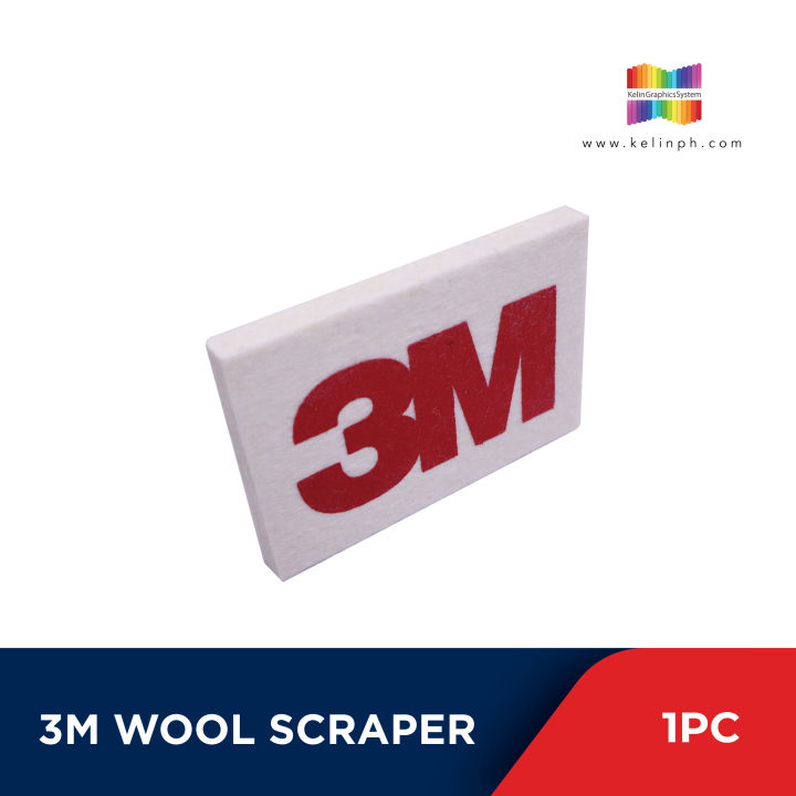 KGS 3M Wool Squeegee | 10cm x 7cm | White | For vehicle wrapping and ...