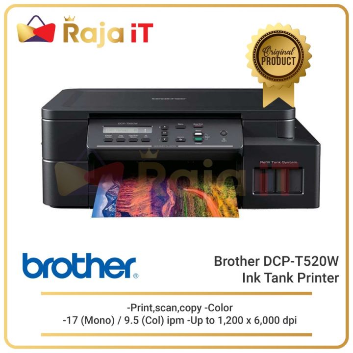 BROTHER Printer DCP-T520W Refill Tank Printer | Lazada Indonesia