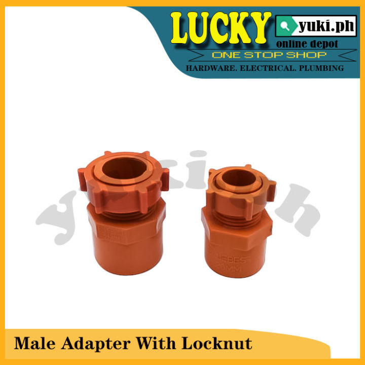 MALE ADAPTER WITH LOCKNUT 1/2 , 3/4 ,1inch | Lazada PH