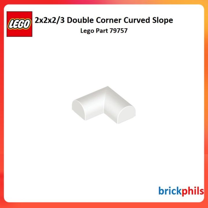 Lego Part 79757 - 2x2x2/3 Double Corner Curved Slope | Lazada PH