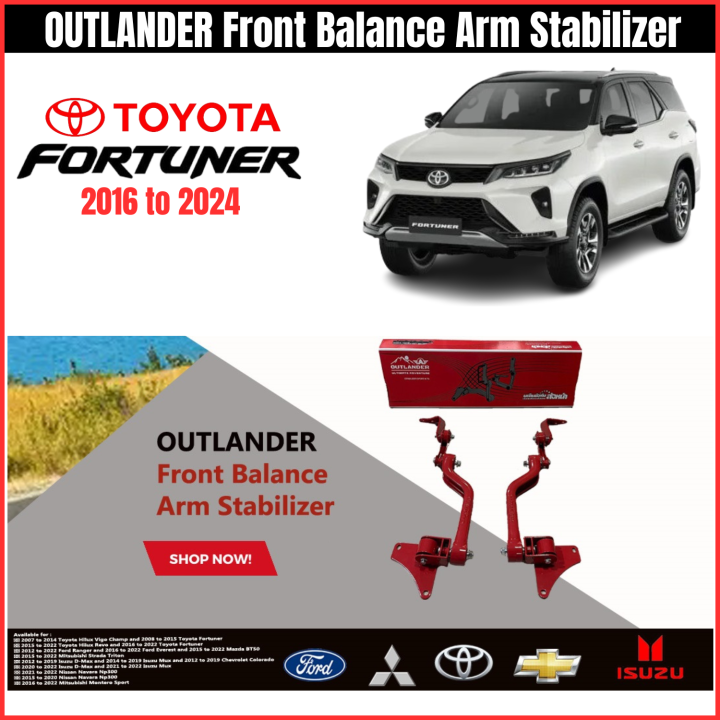 Front Balance Arm Stabilizer 2016 to 2024 Toyota Fortuner (OUTLANDER ...