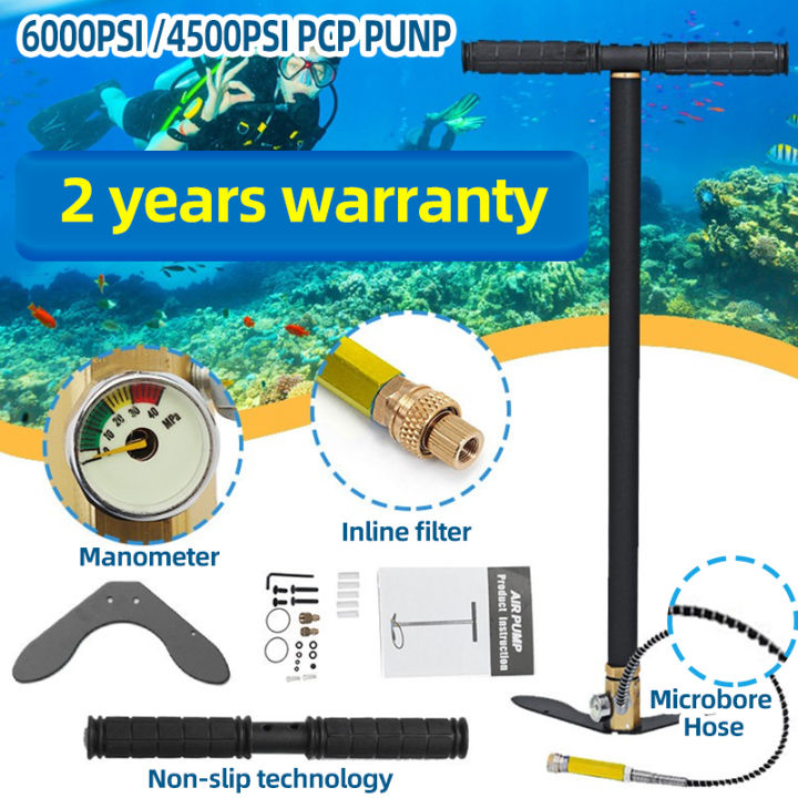 PCP pump High pressure 6000Psi /4500Psi tyre pressure pump High pressure manual air pump ...
