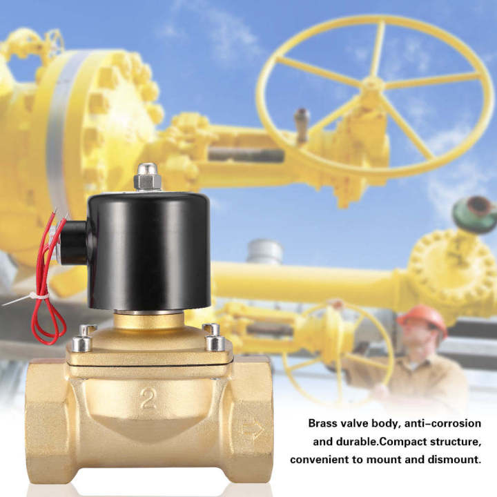 220V Solenoid Valve DN50 2 Two Way Solenoid Valve Brass Electric ... 220V Solenoid Valve DN50 2 Two Way Solenoid Valve Brass Electric ...
