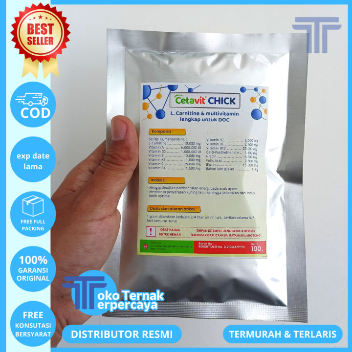 CETAVIT CHICK 100 gr - Multivitamin Lengkap Untuk DOC | Lazada Indonesia
