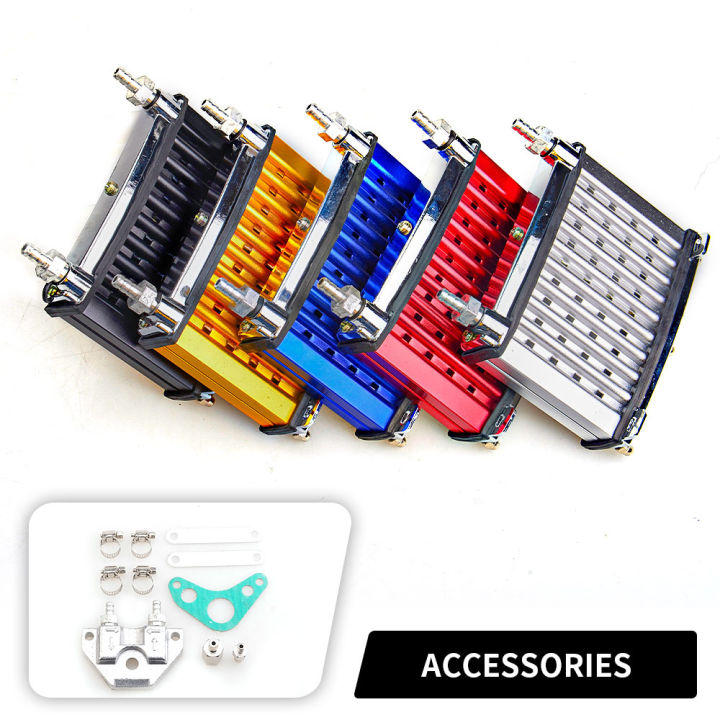 Motorcycle Aluminium Engine Oil Cooler DIRT Pit Soil Bike Radiator ...