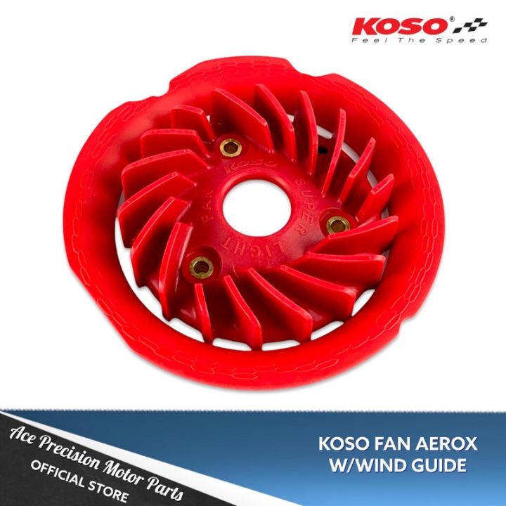 SUPER LIGHT FAN AEROX V1/V2 & NMAX V2 W/WIND GUIDE KOSO RED | Lazada PH
