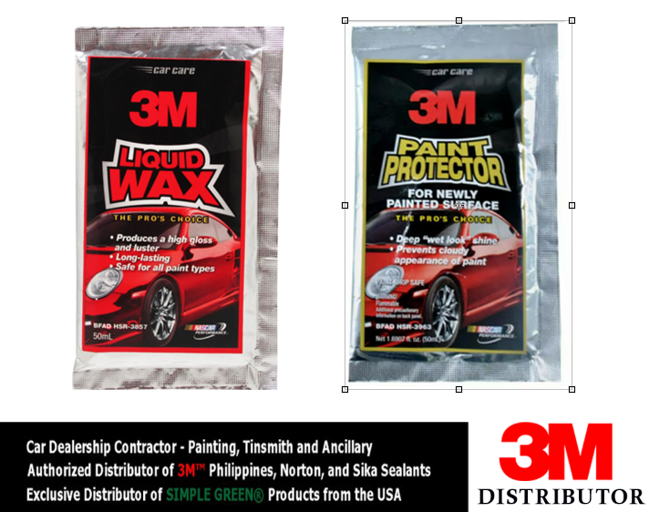 3M LIQUID WAX + 3M PAINT PROTECTOR SACHET(2PCS) | Lazada PH