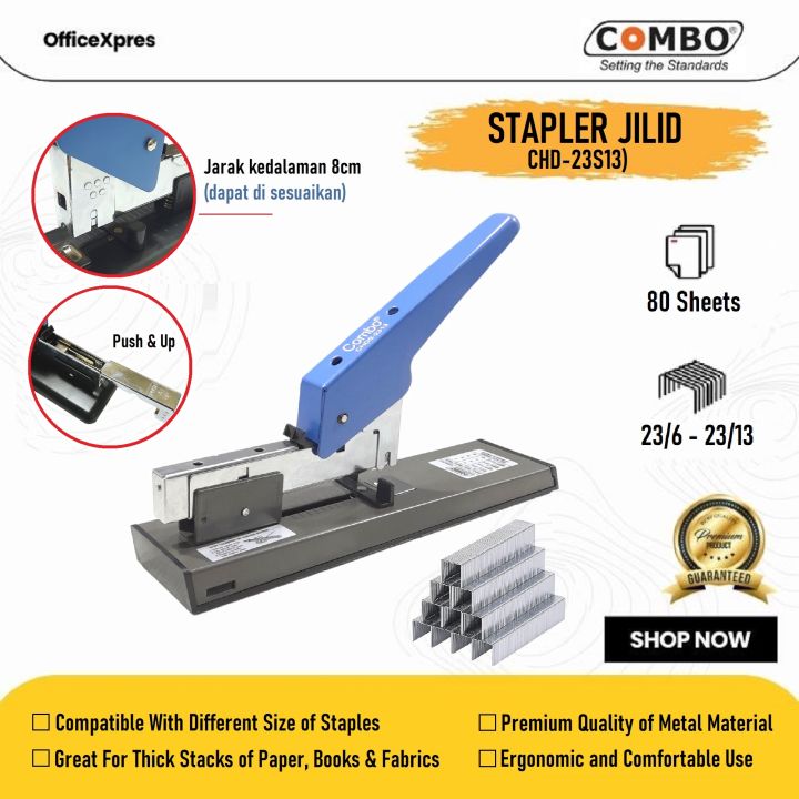 Heavy Duty Stapler / Alat Stapler Jilid Besar 23S13 Combo / Hekter ...