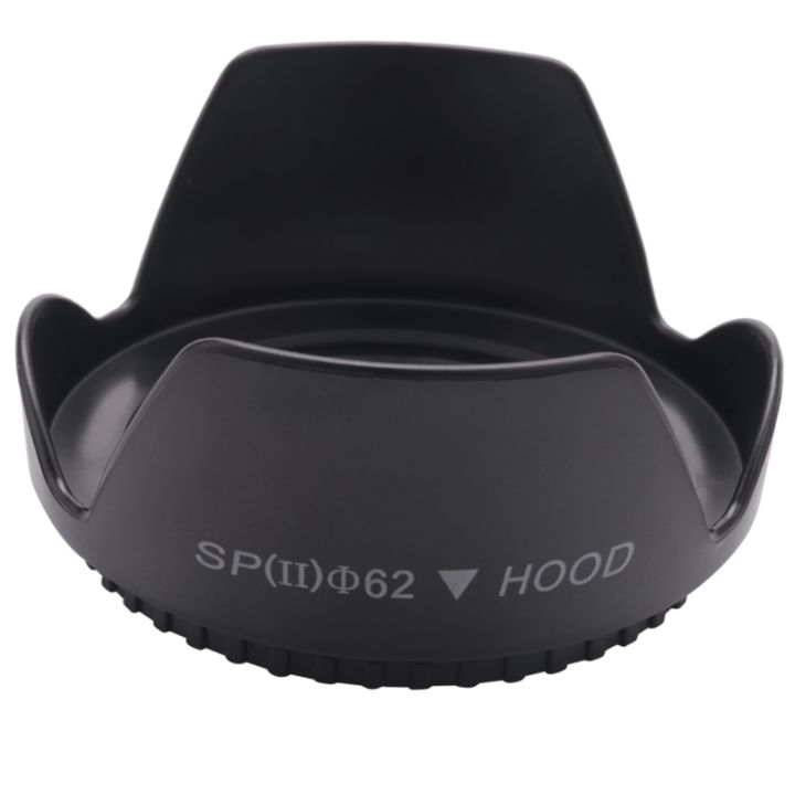 DC-SN HOOD 62mm Screw Mount Flower Crown Lens Hood Petal Shape for ...