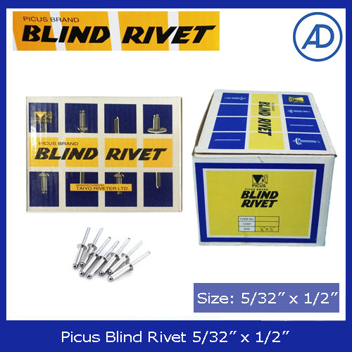 Aluminum Blind Rivet 5/32" x 1/2" (Picus Brand) | Lazada PH