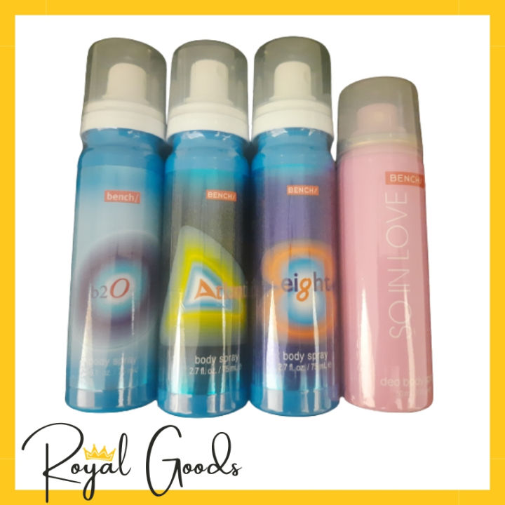 Bench Body Spray (Atlantis, B20, Eight, So In Love, Tickled Pink ...
