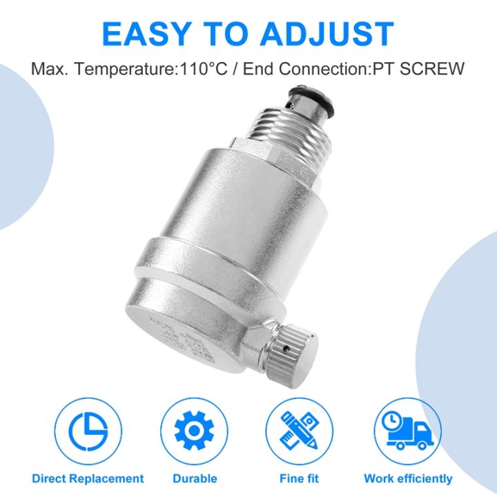 1/2 Inch Stainless Steel 304 Automatic Air Vent Valve for Solar Water ...