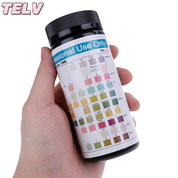 TELV URS-10T 100strips Urinalysis Reagent Test Paper 10 Parameters ...