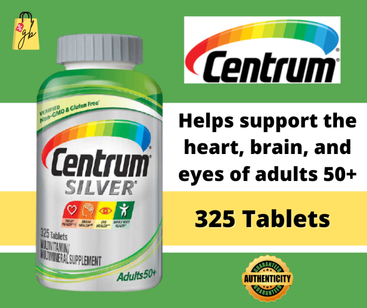 CENTRUM Silver 50+ Multivitamins 325 Tablets Expiry:OCT 2025 | Lazada PH