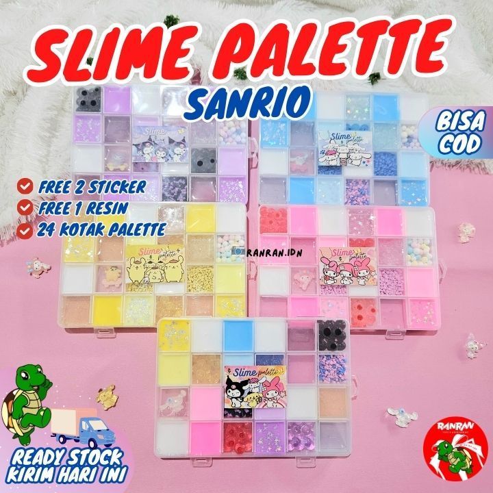 【lovely】 Slime Palette/Palet 24 Sanrio Boxes/Sano Palette/ Colorful ...