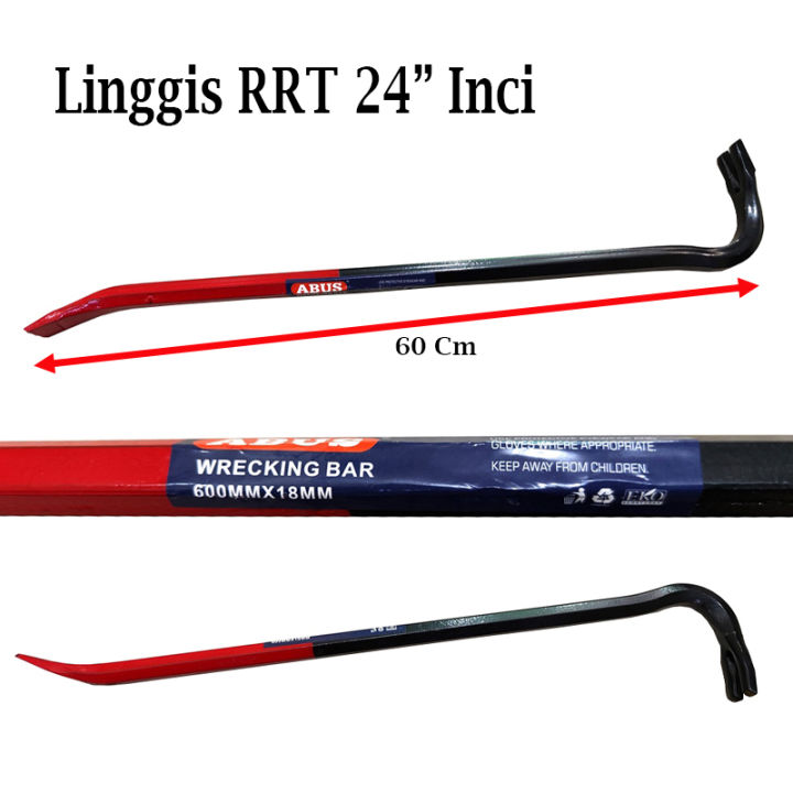 MB - Linggis Besi RRT Abus 24" Inci / Kuku Kambing Alat Pencabut ...