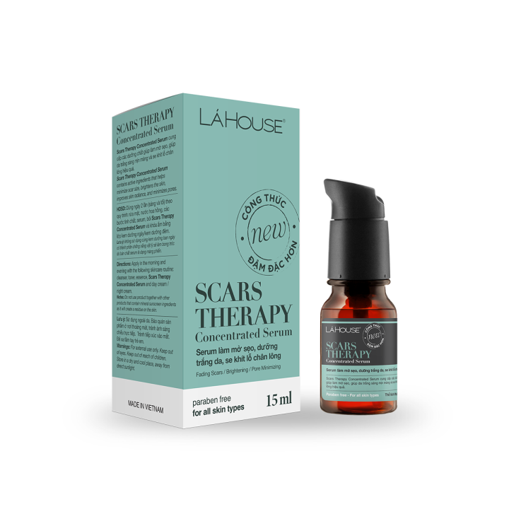Serum giúp dưỡng trắng da, làm mờ sẹo và se khít lỗ chân lông Lá House Scars Therapy ...