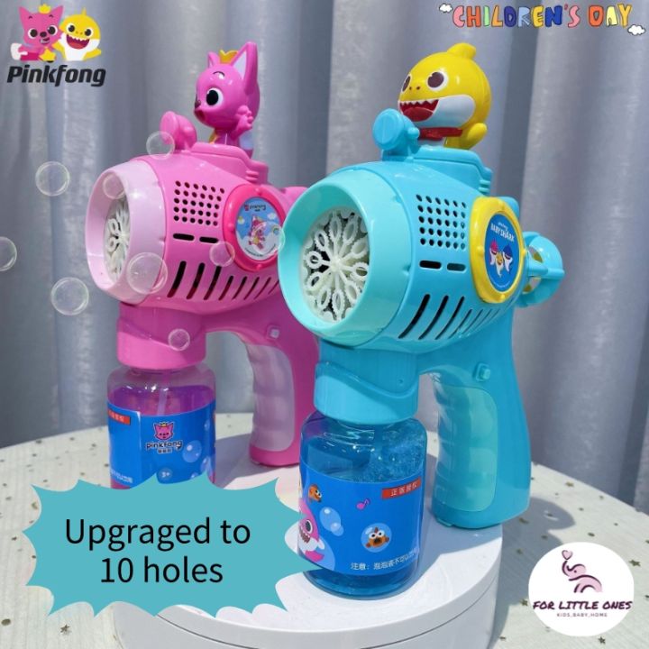 【SG Seller】PinkFong Baby Shark Bubble Gun Automatic Toys for Kids ...