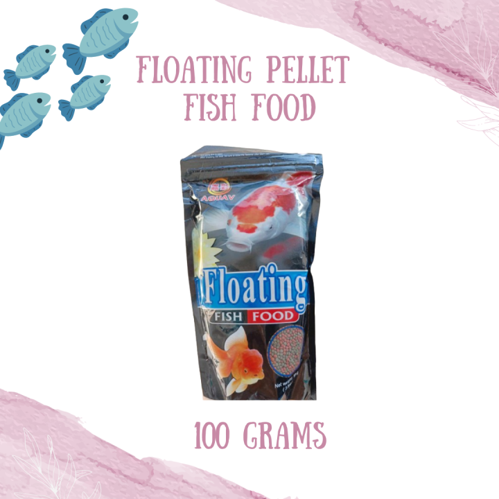 FLOATING PELLET FISH FOOD COLORED PELLETS 100g | Lazada PH