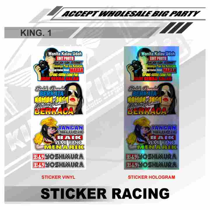 Sticker Racing Sticker Herex - Sticker Pack Racing Murah. KS.01 ...