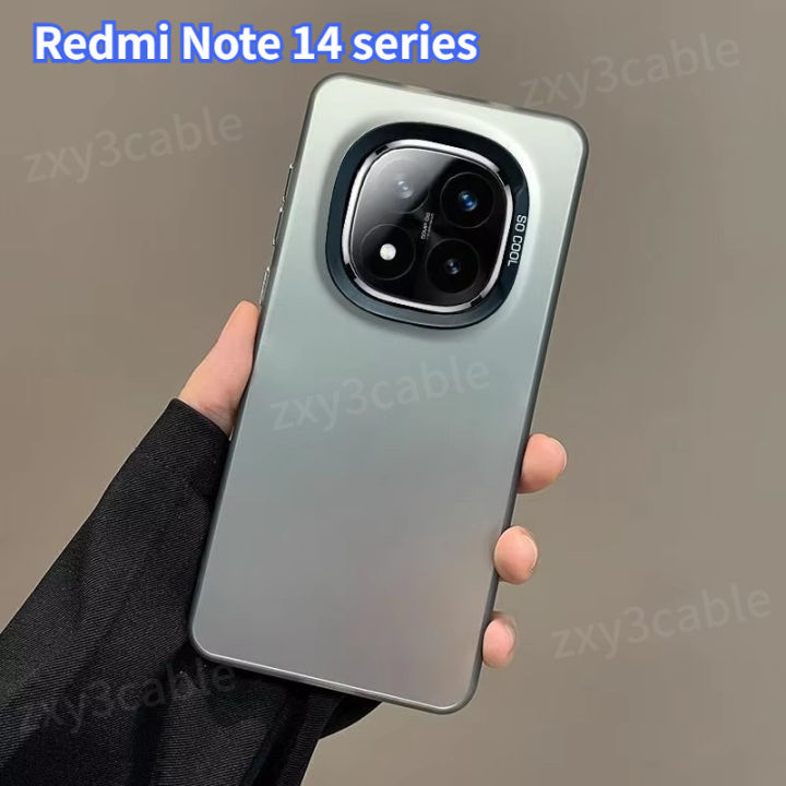 เคส Redmi Note 14 Pro Plus 4G 5G 2025เคสโทรศัพท์หรูเพลทสีเทา IMD สำหรับ Note14 Note14Pro 14Pro ...