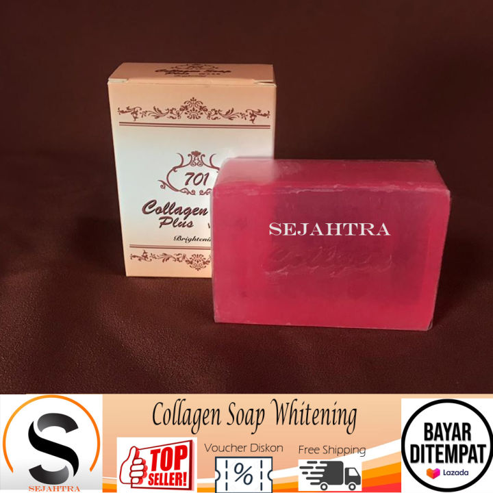 Collagen Soap 701 Whitening Plus Vit E dan C Brightening / Sabun Wajah ...