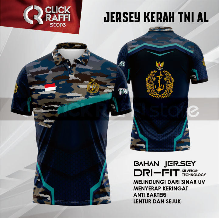 JERSEY KERAH TNI AL / KAOS KERAH TNI ANGKATAN LAUT | Lazada Indonesia