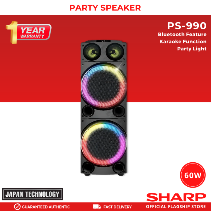 Sharp PS-990 60 WATTS PARTY SPEAKER | Lazada PH