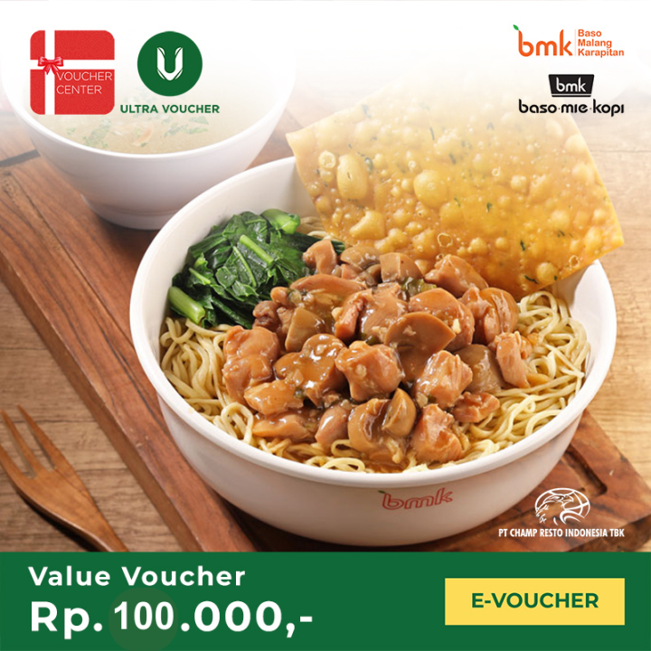 Voucher Digital BMK & BMK Baso Mie Kopi Rp 100.000 - Voucher Value | Lazada Indonesia