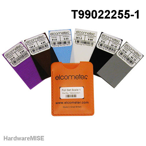 Elcometer 990 Calibration Foil Scale 1 Precision Foil Set T99022255-1 ...