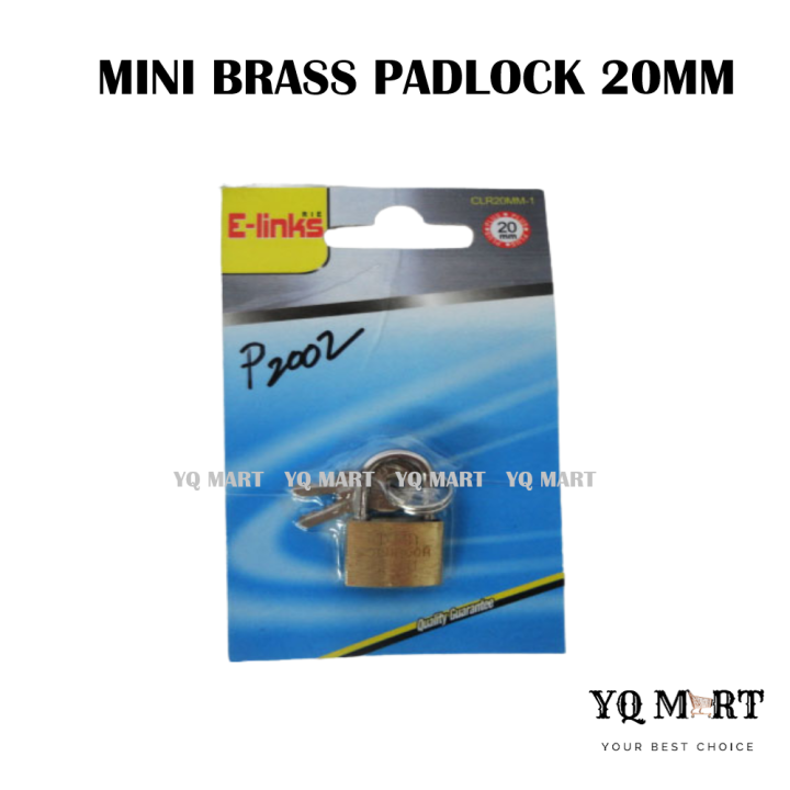 Mini Brass Padlock/ Luggage Locker with Keys/Mangga Kunci Mini | Lazada