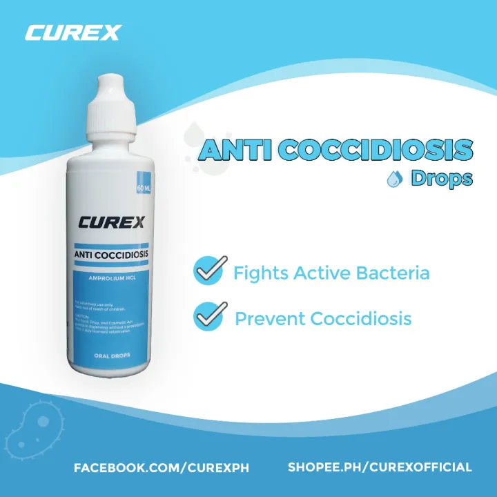 Anti Coccidiosis (60mL) | Curex | Oral Drops | Veterinary Use | Lazada PH