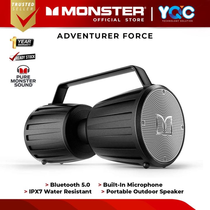 Monster Adventurer Force Portable Bluetooth Outdoor Speaker 5.0 IPX7 ...