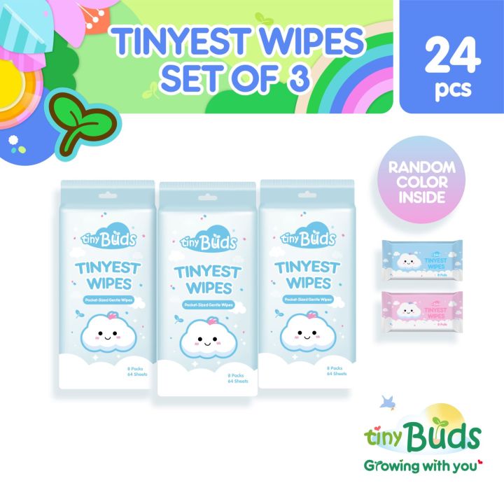 Tiny Buds Tinyest Wipes - Set of 3 | Lazada PH