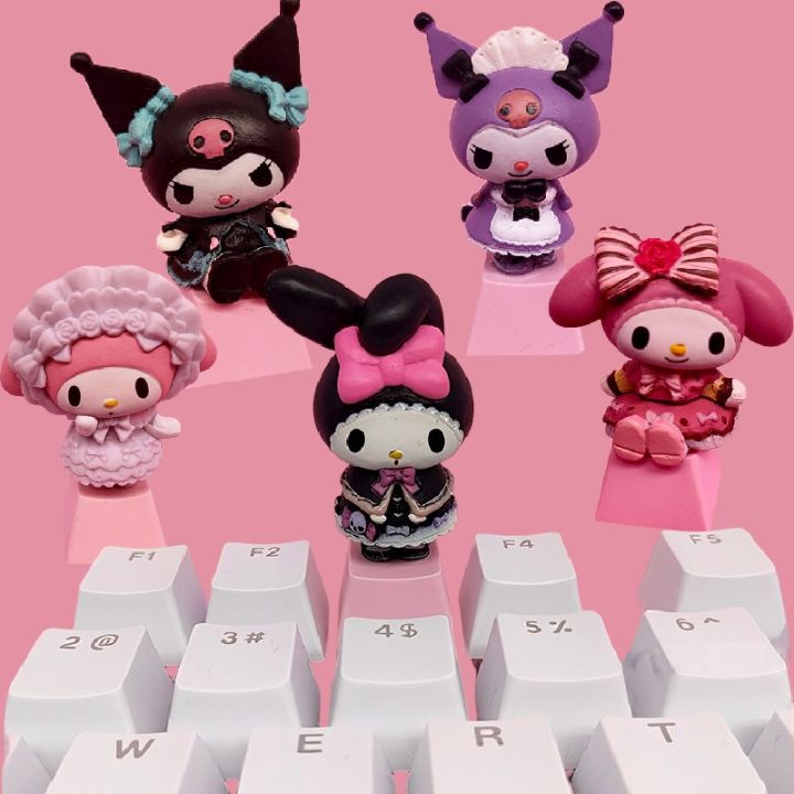 Kawaii Sanrio Kuromi Single R4 Keycap Cartoon Cute My Melody Three ...