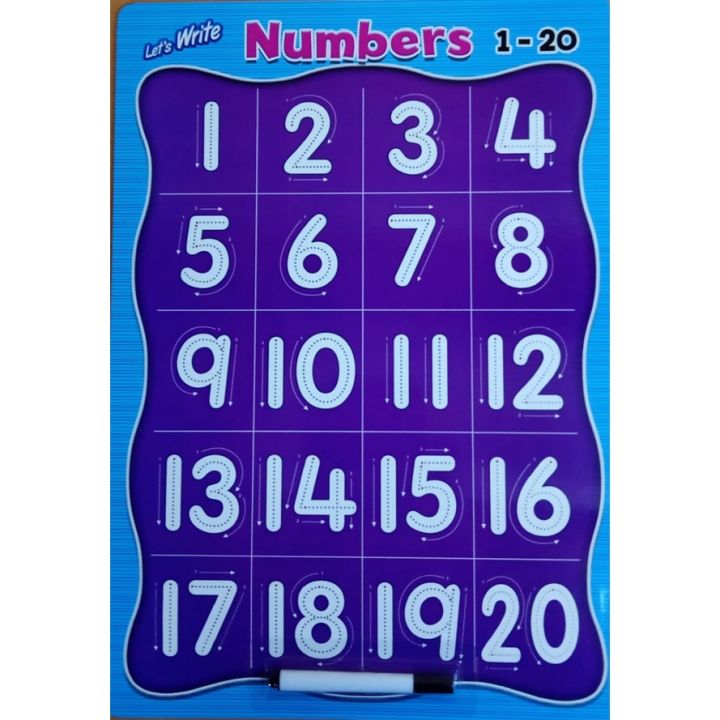 LET'S WRITE NUMBERS 1-20 | Lazada