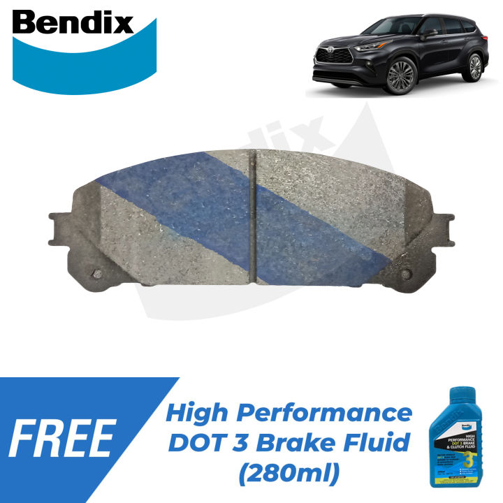 Bendix Brake Pads GCT DB2004 Front Set for Toyota Highlander 2008-2021 ...