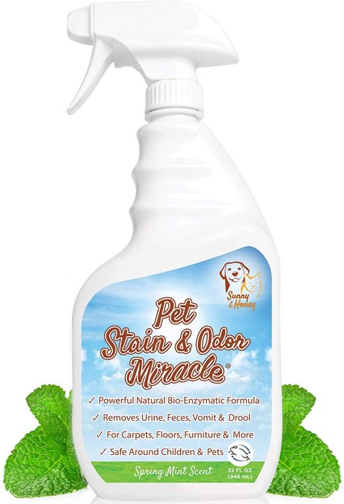 Sunny & Honey Pet Stain and Odor Miracle, Spring Mint Scent, 32 fl.oz ...
