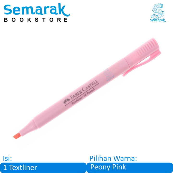 Faber Castell Textliner 38 Pastel - Peony Pink Ink | Lazada Indonesia