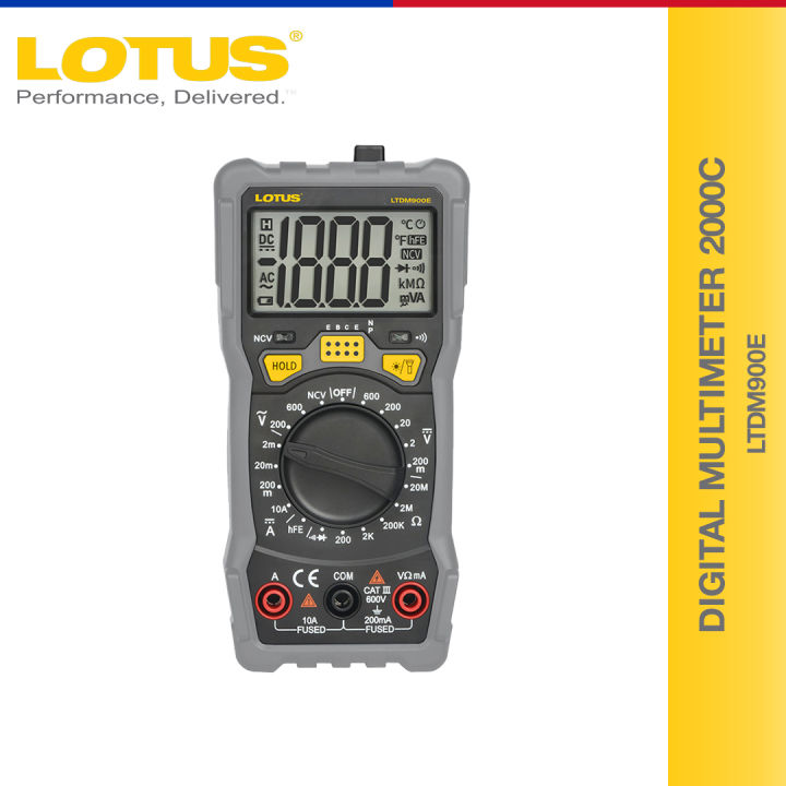 Lotus Digital Multimeter 2000C LTDM900E | Lazada PH