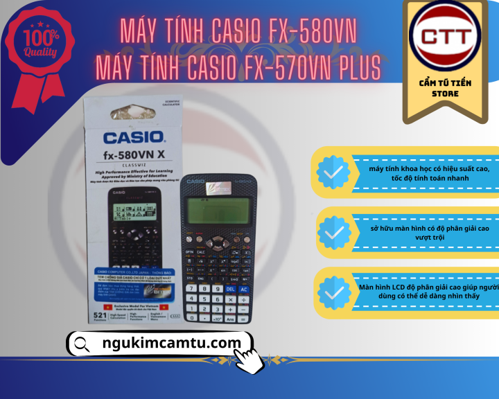 Máy tính Casio FX-580VN _ Casio FX-570VN PLUS | Lazada.vn