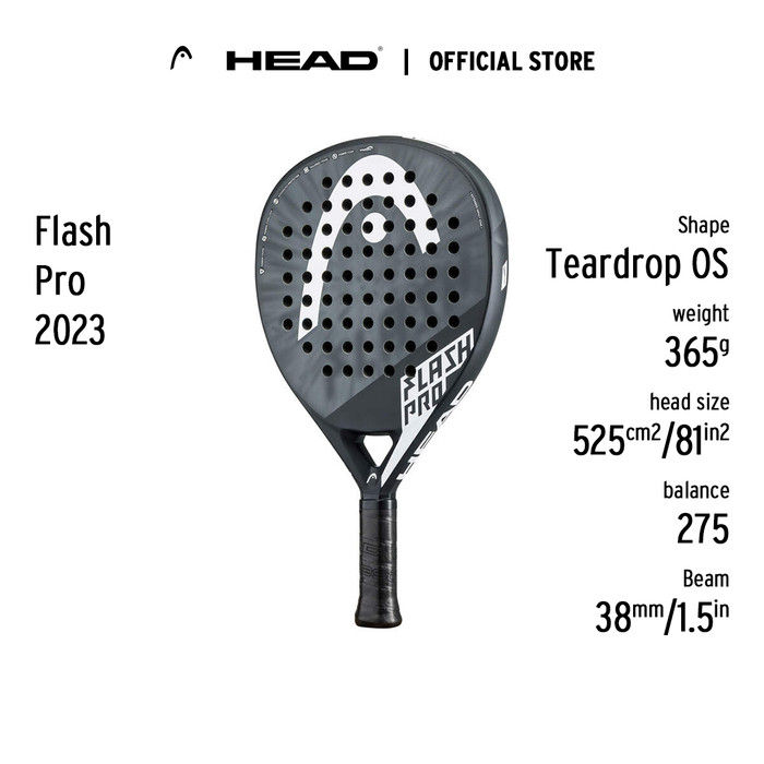 HEAD Racket Padel Flash Pro 2023 FREE Cover Bag - Raket Padel | Lazada ...