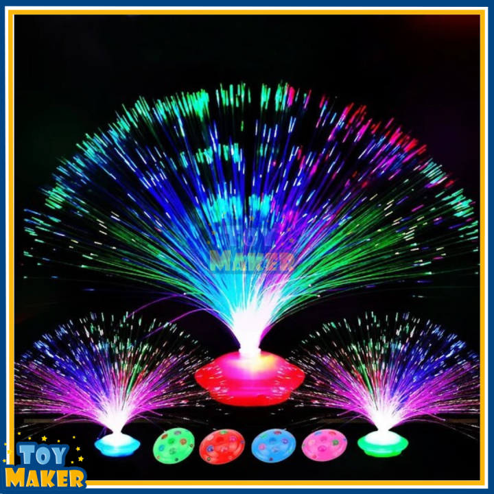 Multi-color Changing LED Optic Fiber Lights Toy Lamp For Living Room ...