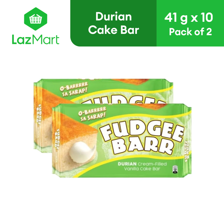 Fudgee Barr Durian 41g x 10 - Pack of 2 [Expiry on January 2, 2026 ...