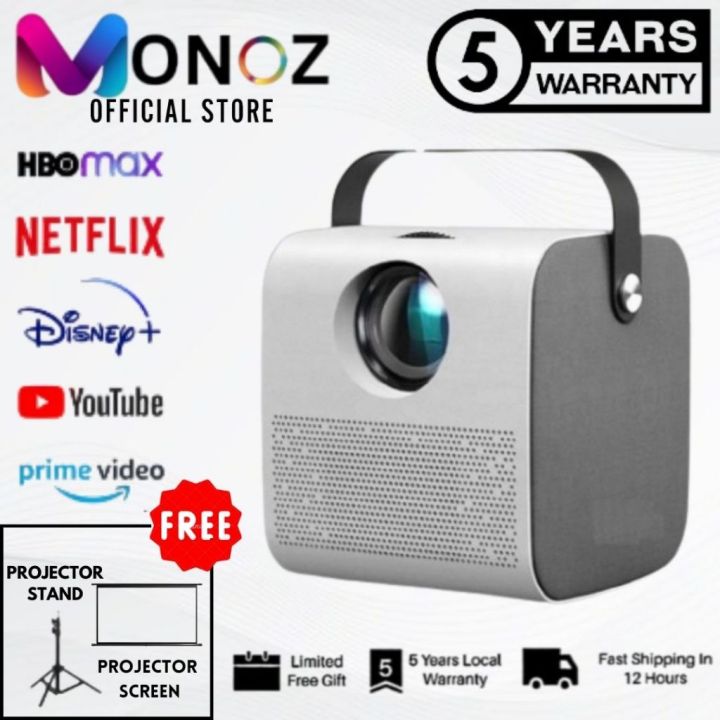 Q3 PRO Portable Smart Mini 4K Full HD Projector IOS / Android WiFi Bluetooth HDMI Projector ...