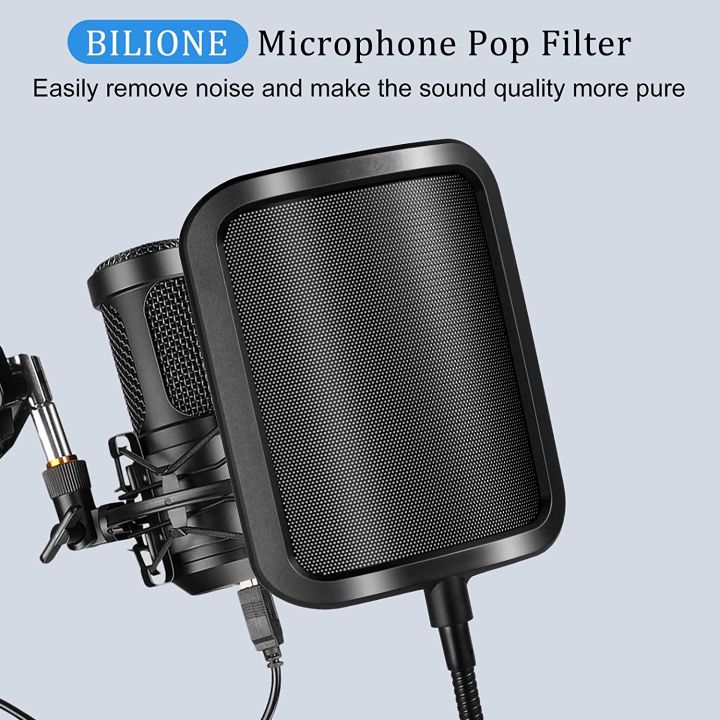 Metal Pop Filter, New Metal Mesh Layer Microphone Windscreen for Hyperx ...