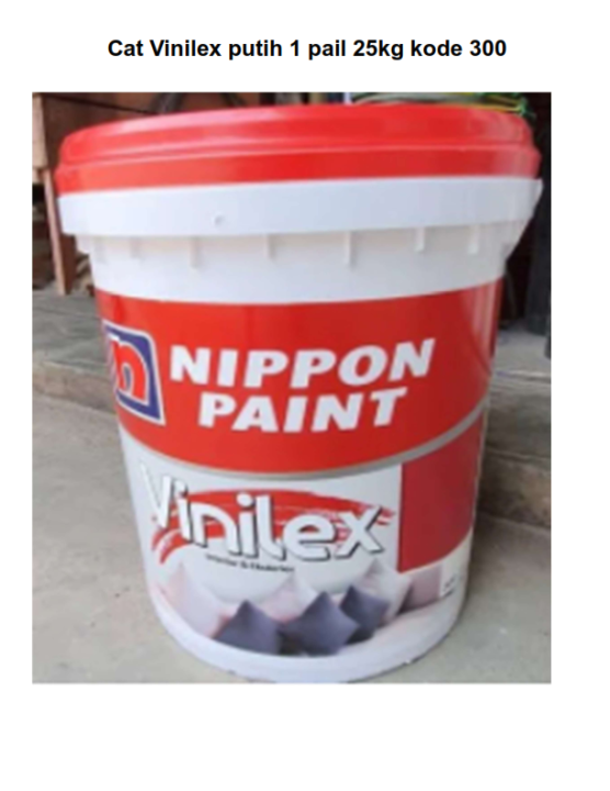 Cat Vinilex putih 1 pail 25kg kode 300 ASLI | Lazada Indonesia